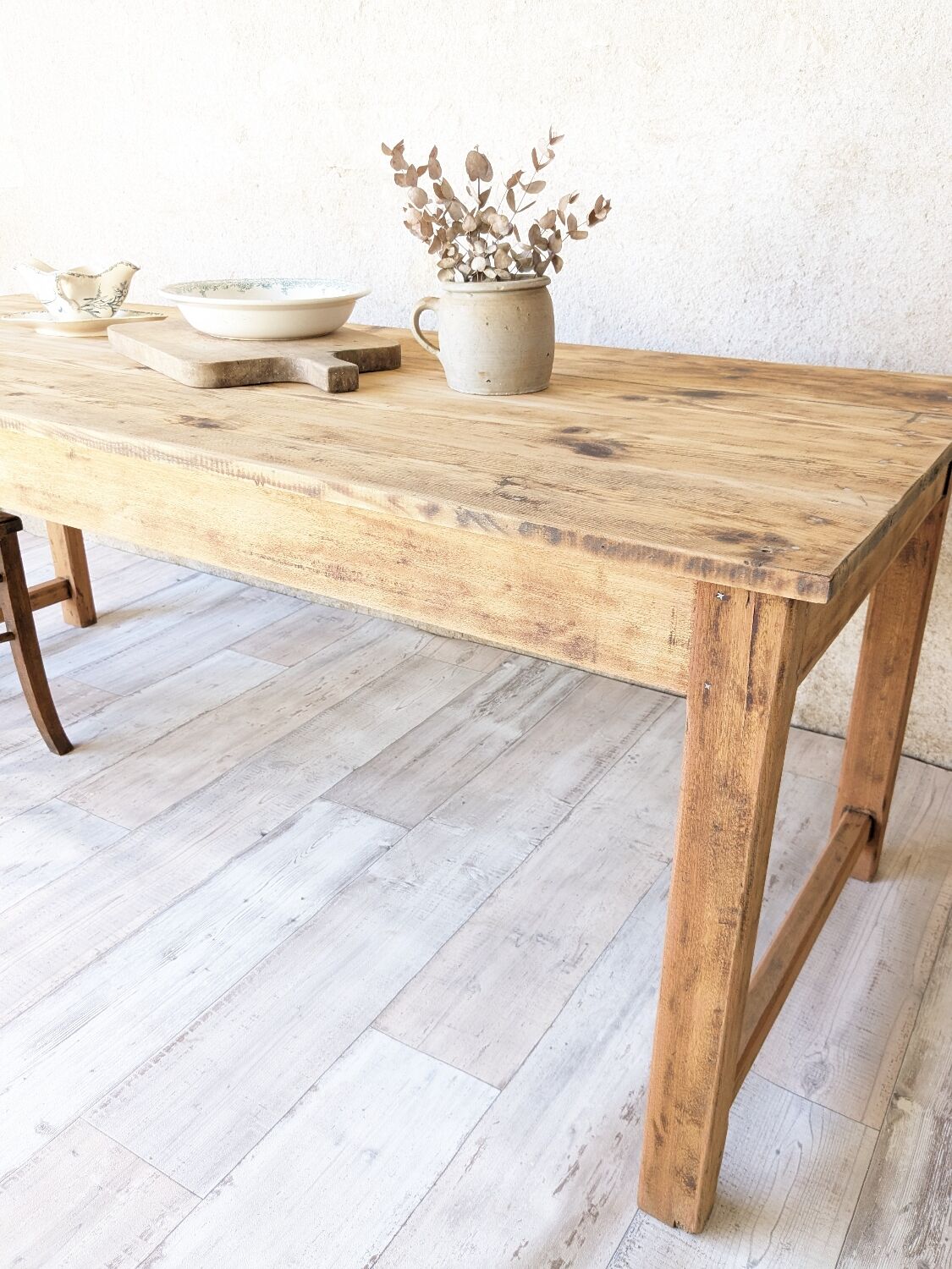 Table de ferme en bois massif | Selency