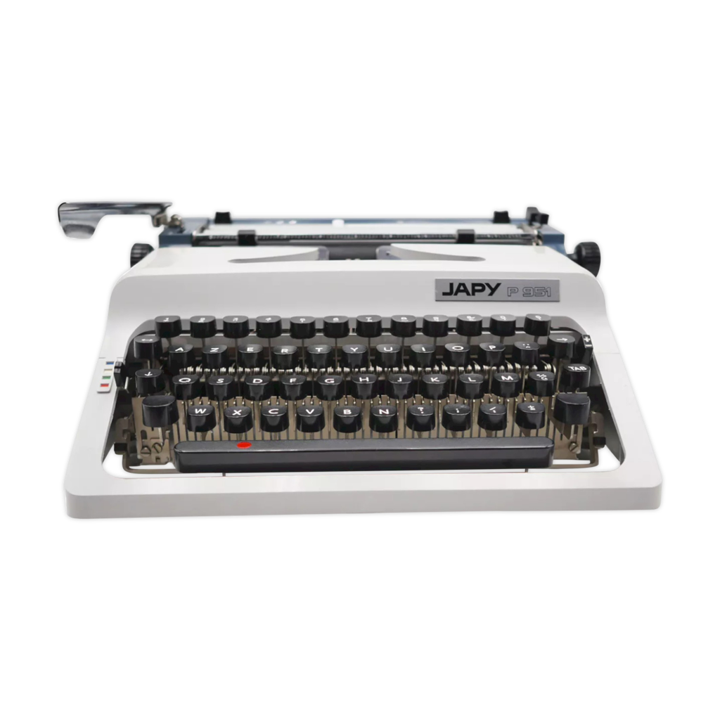 Machine à écrire vintage Japy P951 complète ruban neuf | Selency