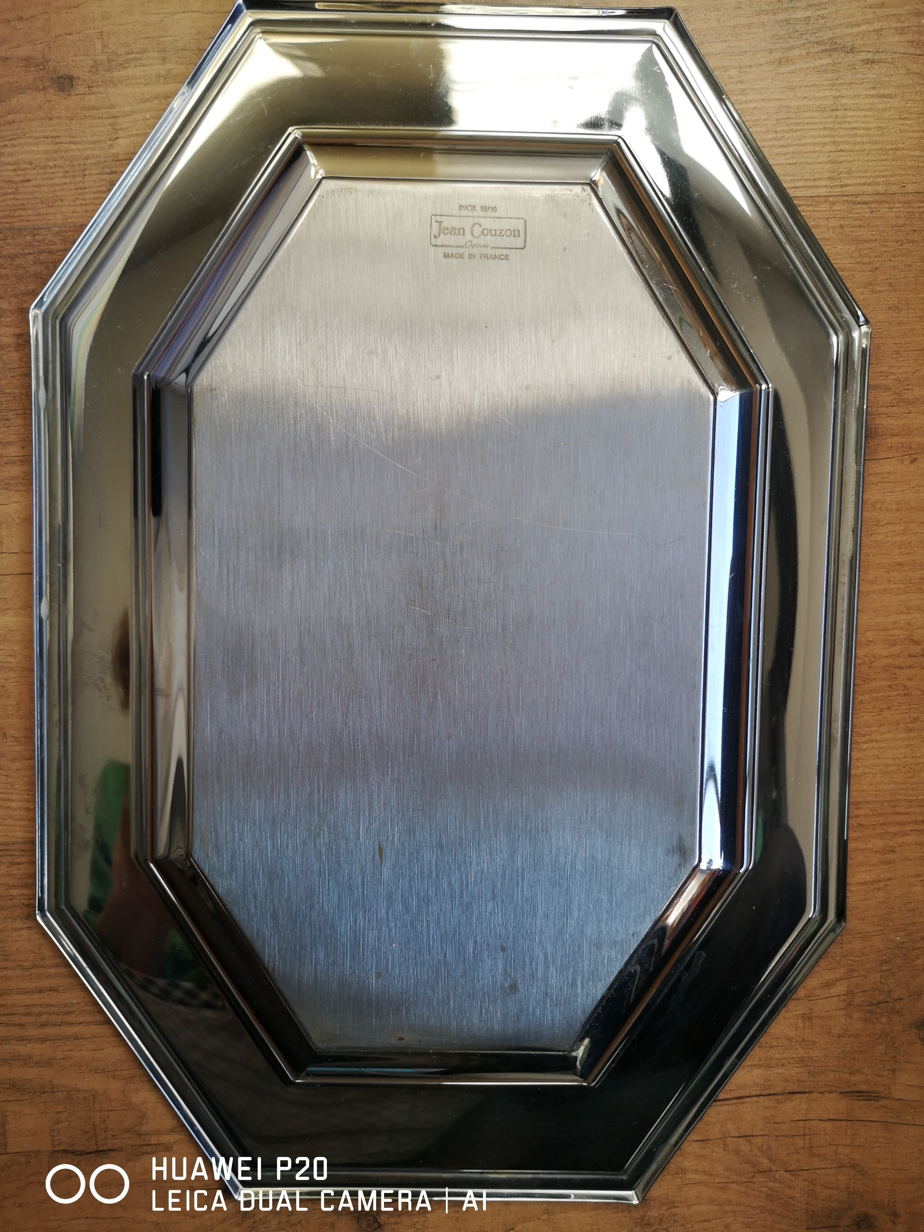 Plat inox de presentation Jean Couzon | Selency