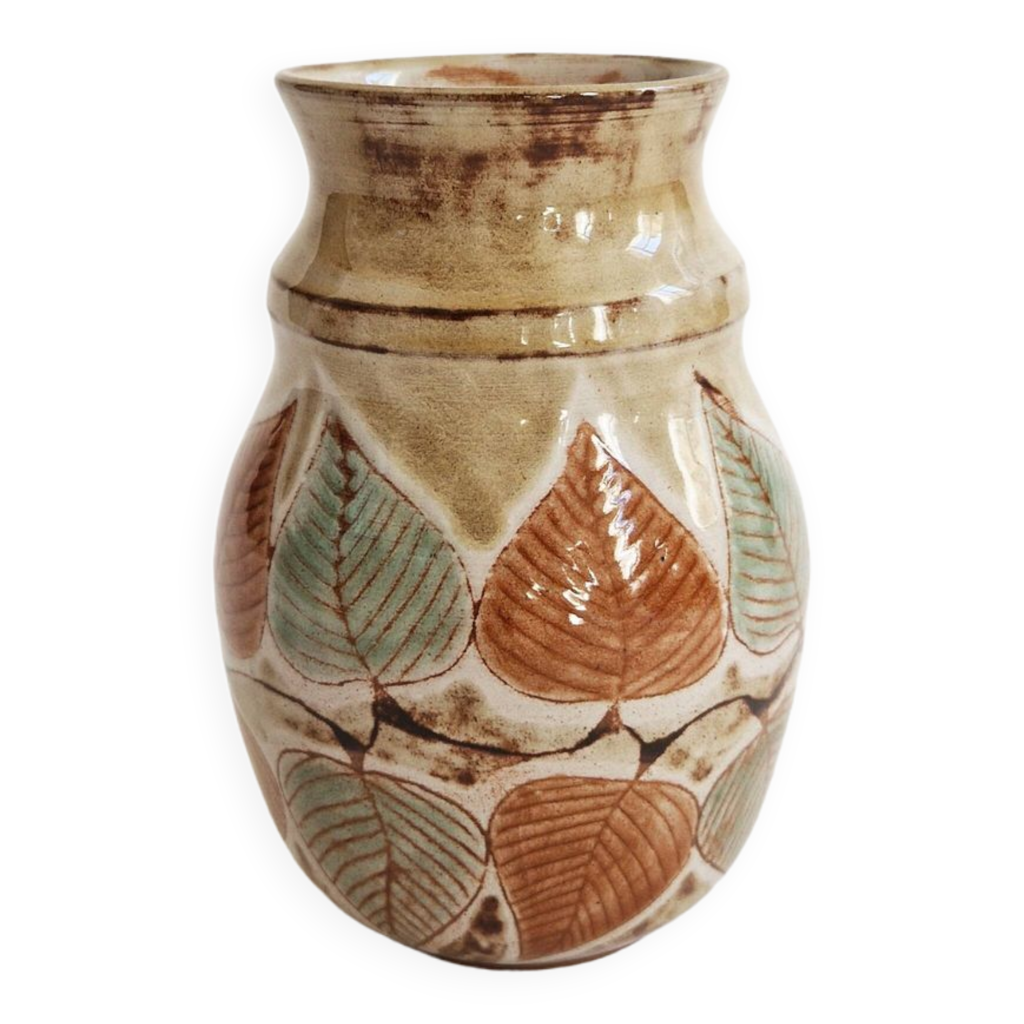 Vase vintage en céramique de Jean Claude Malarmey, vers 1960 | Selency