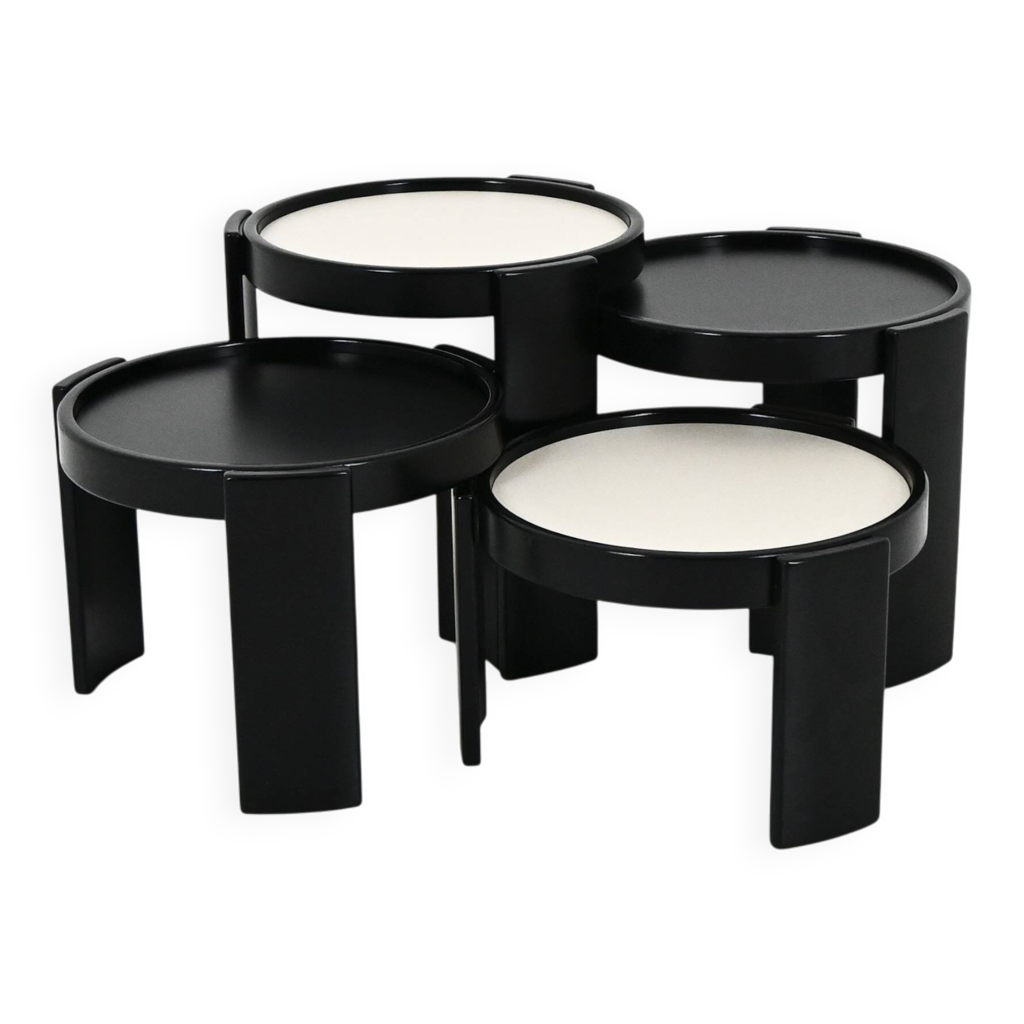 Tables gigognes modèle 780 par Gianfranco Frattini pour Cassina, années ...