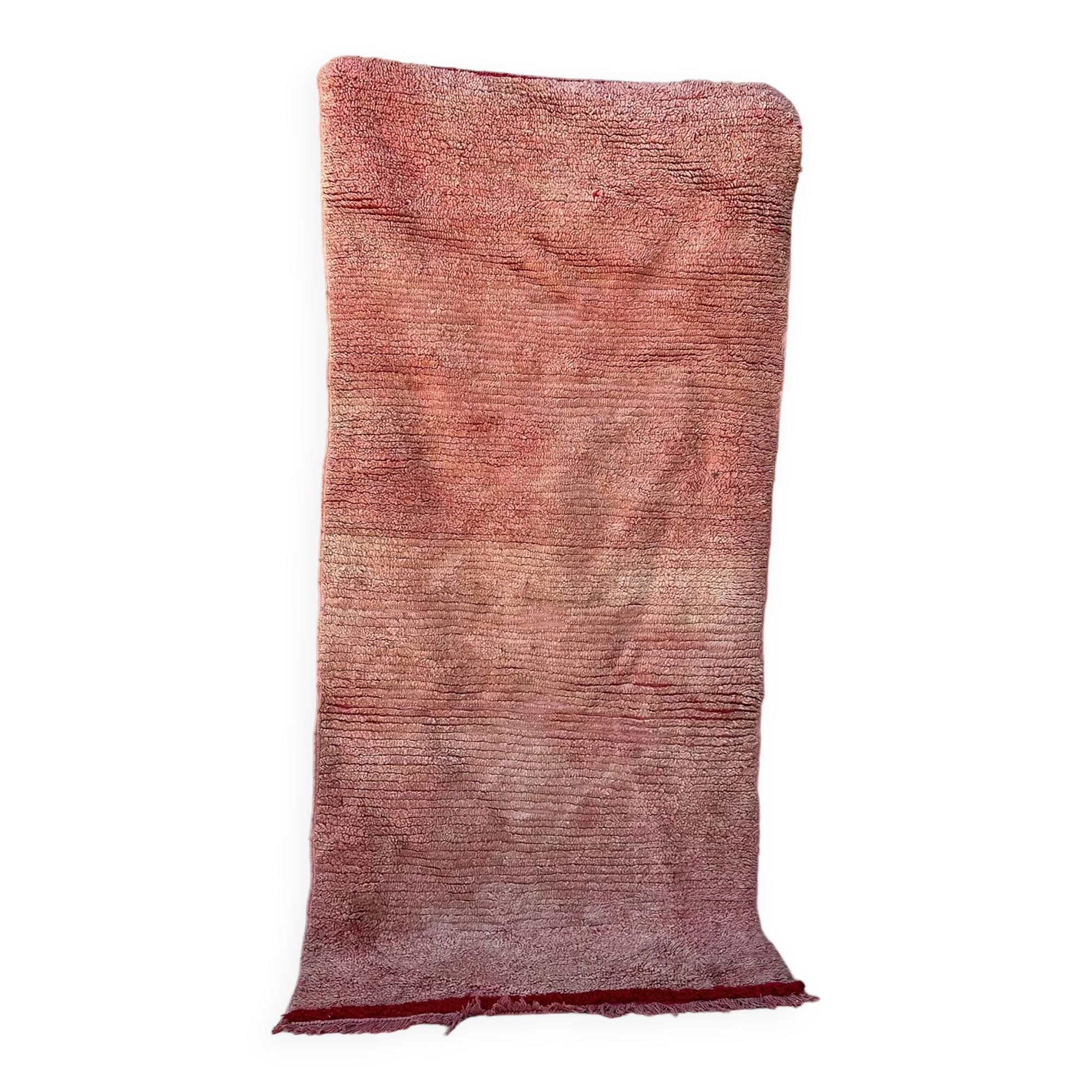 Tapis Marocain rouge - 108 x 232 cm | Selency
