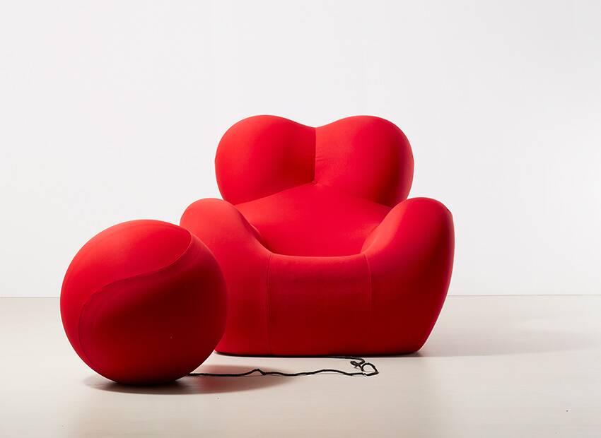Gaetano Pesce Big Mama / Up5 + Up6 Lounge Chair + Ottoman pour B7B ...