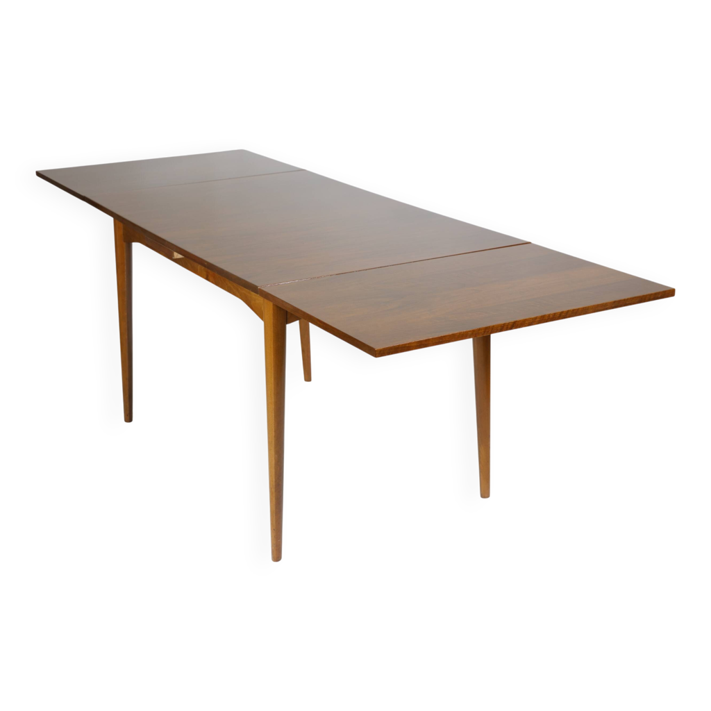 Table extensible scandinave en bois de cerisier, années 60 | Selency