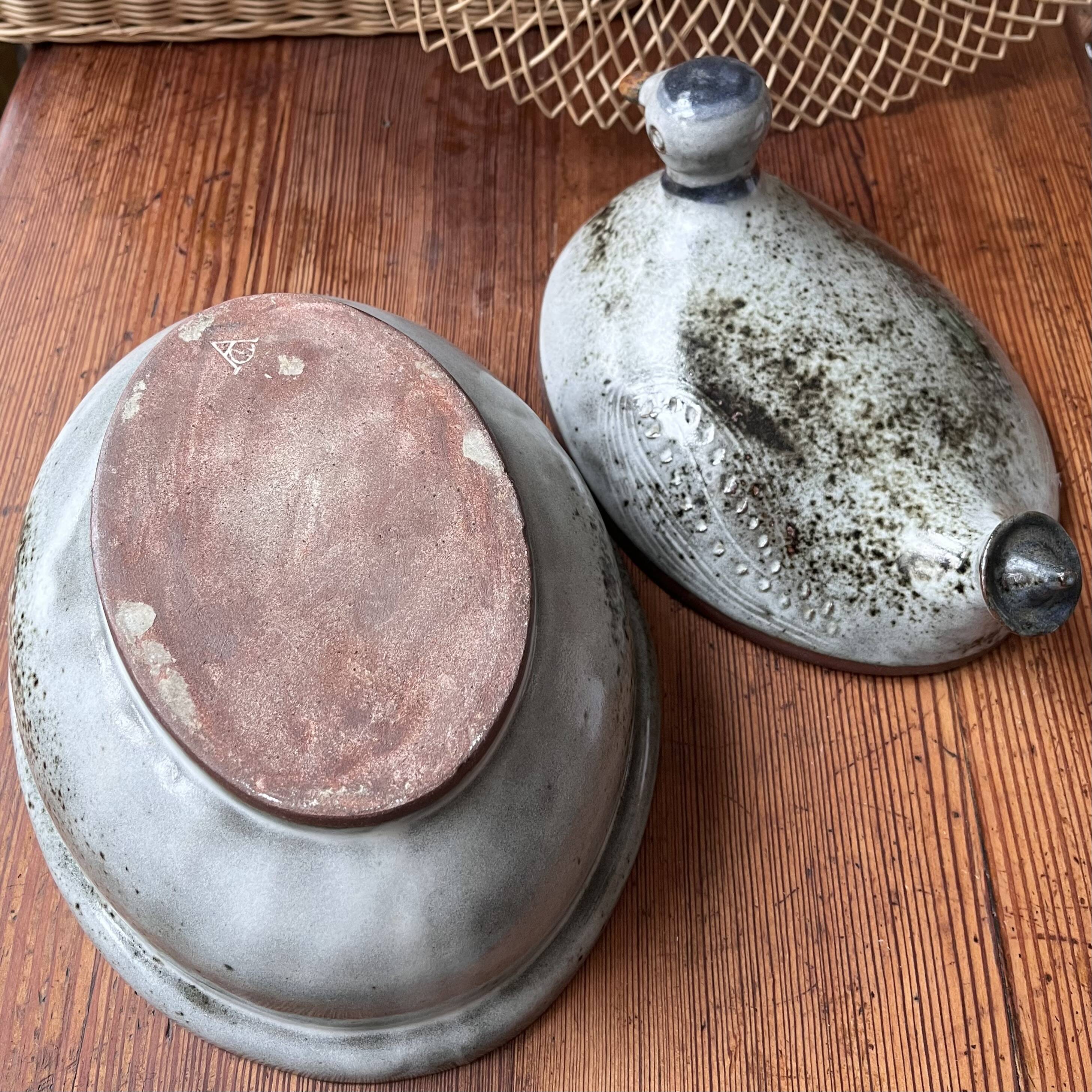 Soupière zoomorphe oiseau Thierry&Chantal Robert Atelier Grés du Loir Poncé | Selency