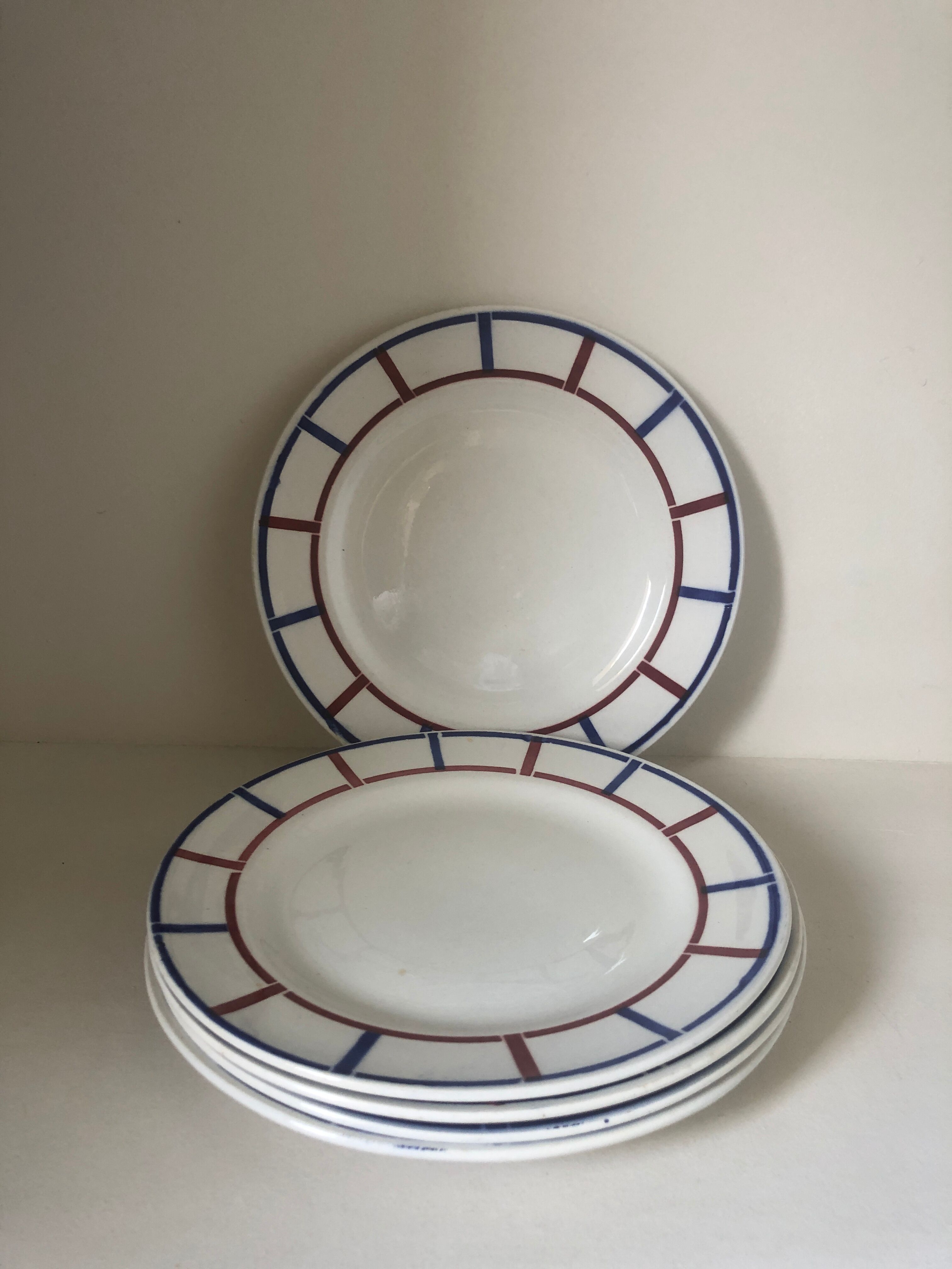 Lot assiettes plates décor basque | Selency