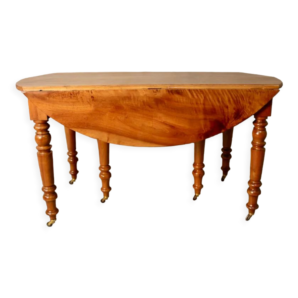 Table en noyer à volets et allonges début XIXème | Selency