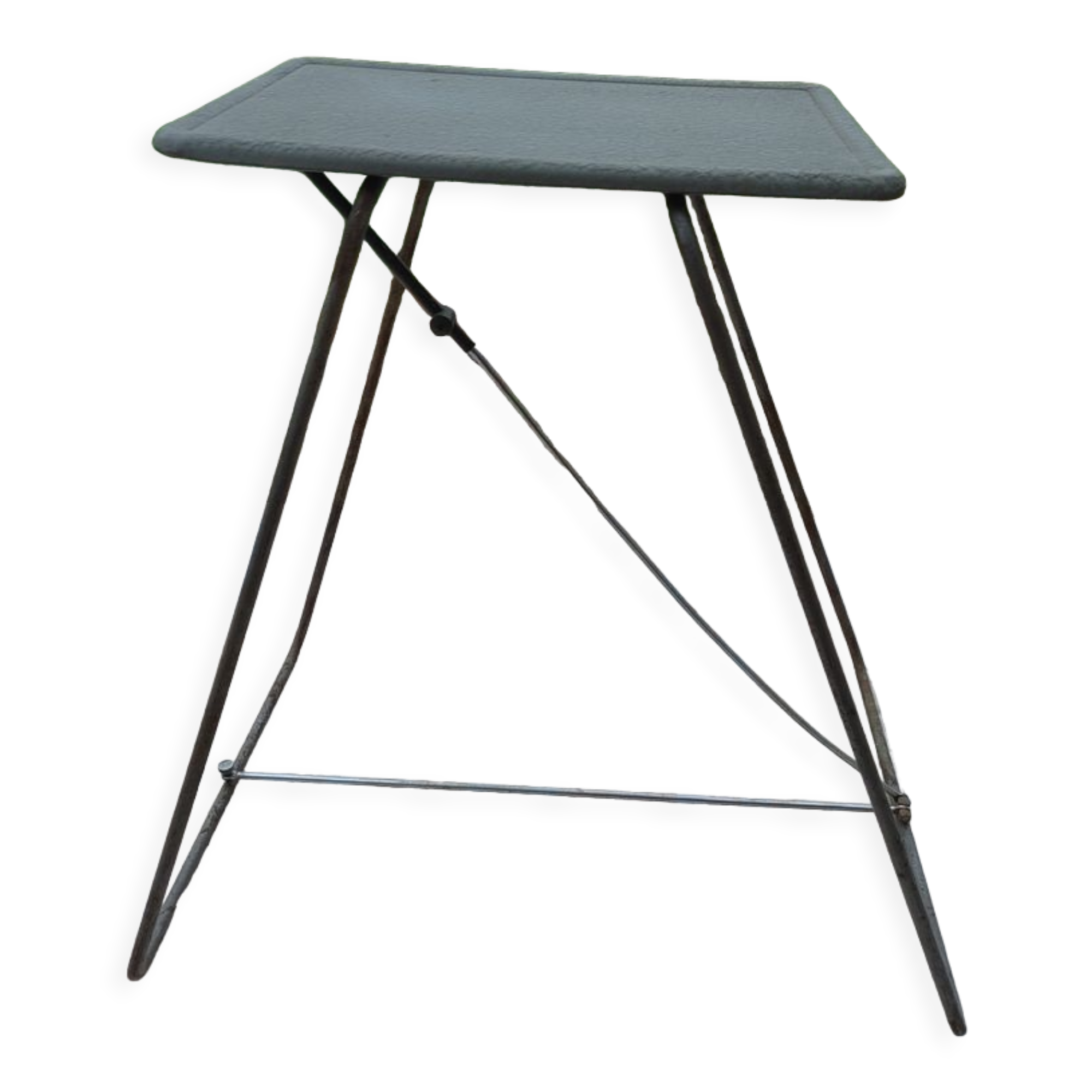 Ciné gel siège pliant métallique années 1940 | Selency