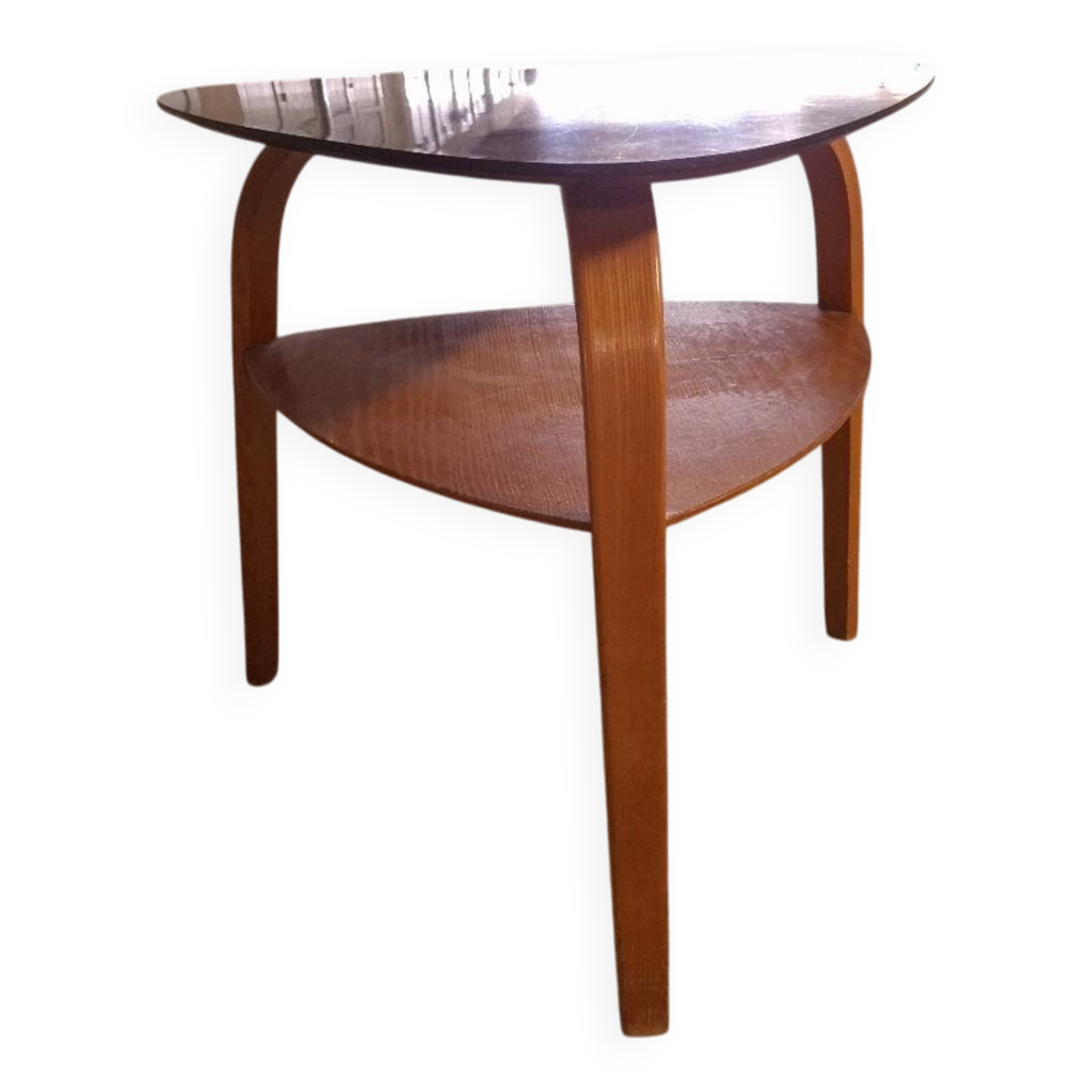 Table basse Bow-wood design Hugues Steiner | Selency