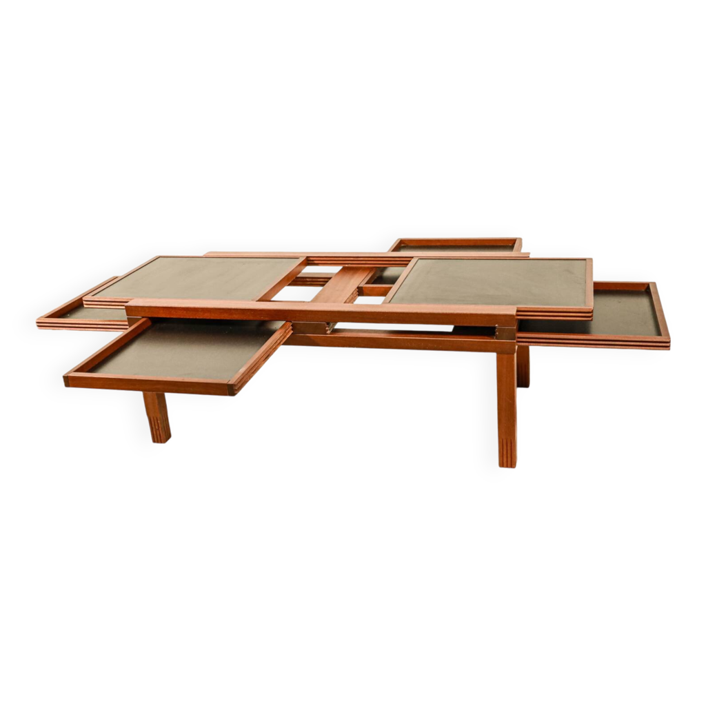 Table basse modulable Bernard Vuarnesson | Selency