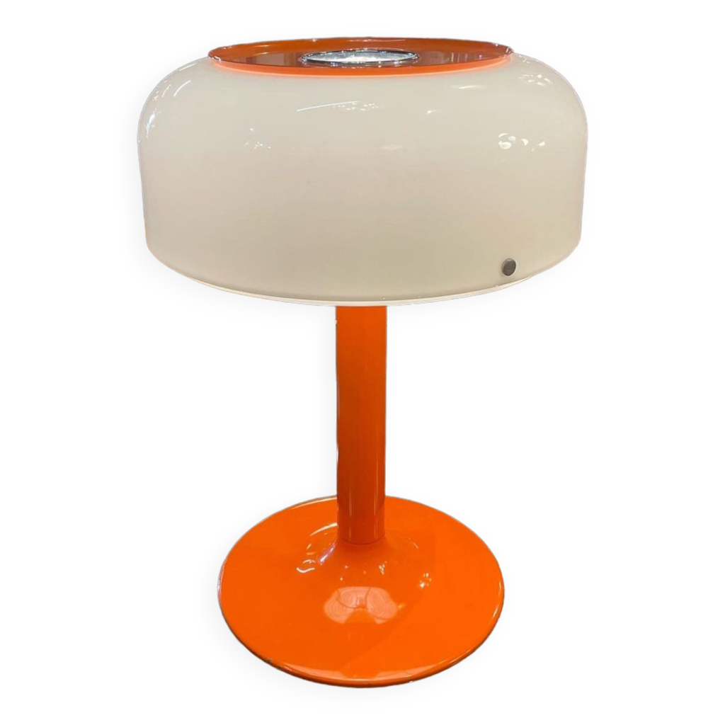 Lampe vintage années 1960 Ateljé Lyktan Åhus Orange couple Anders Pehrson | Selency