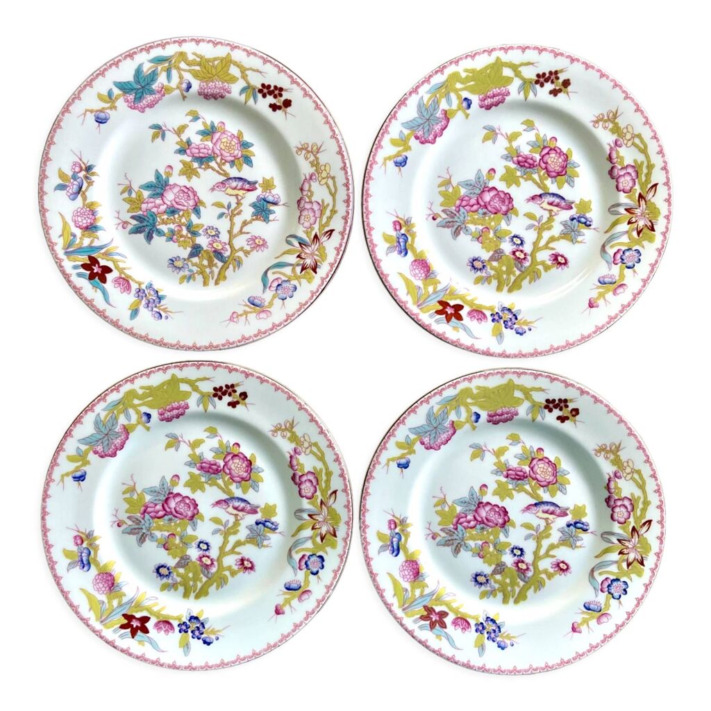 4 assiettes minton england 22,5 cm | Selency