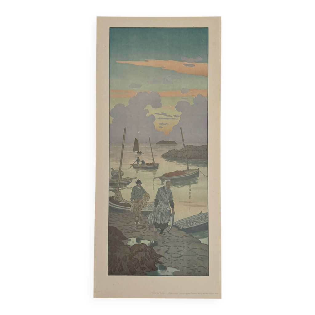 Lithographie par Henri Rivière La Féérie des Heures - Le Crépuscule ...