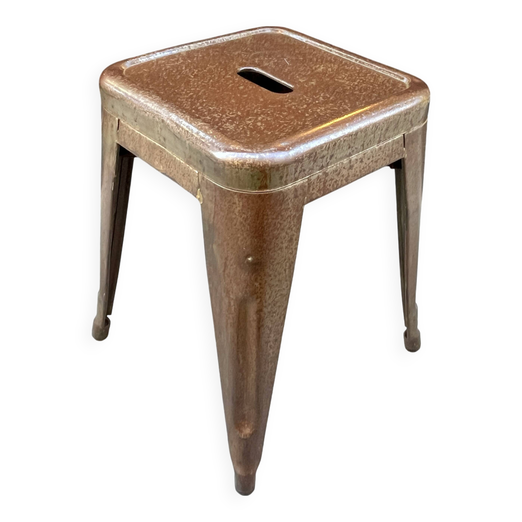 Tabouret industriel Tolix en métal design loft vintage | Selency