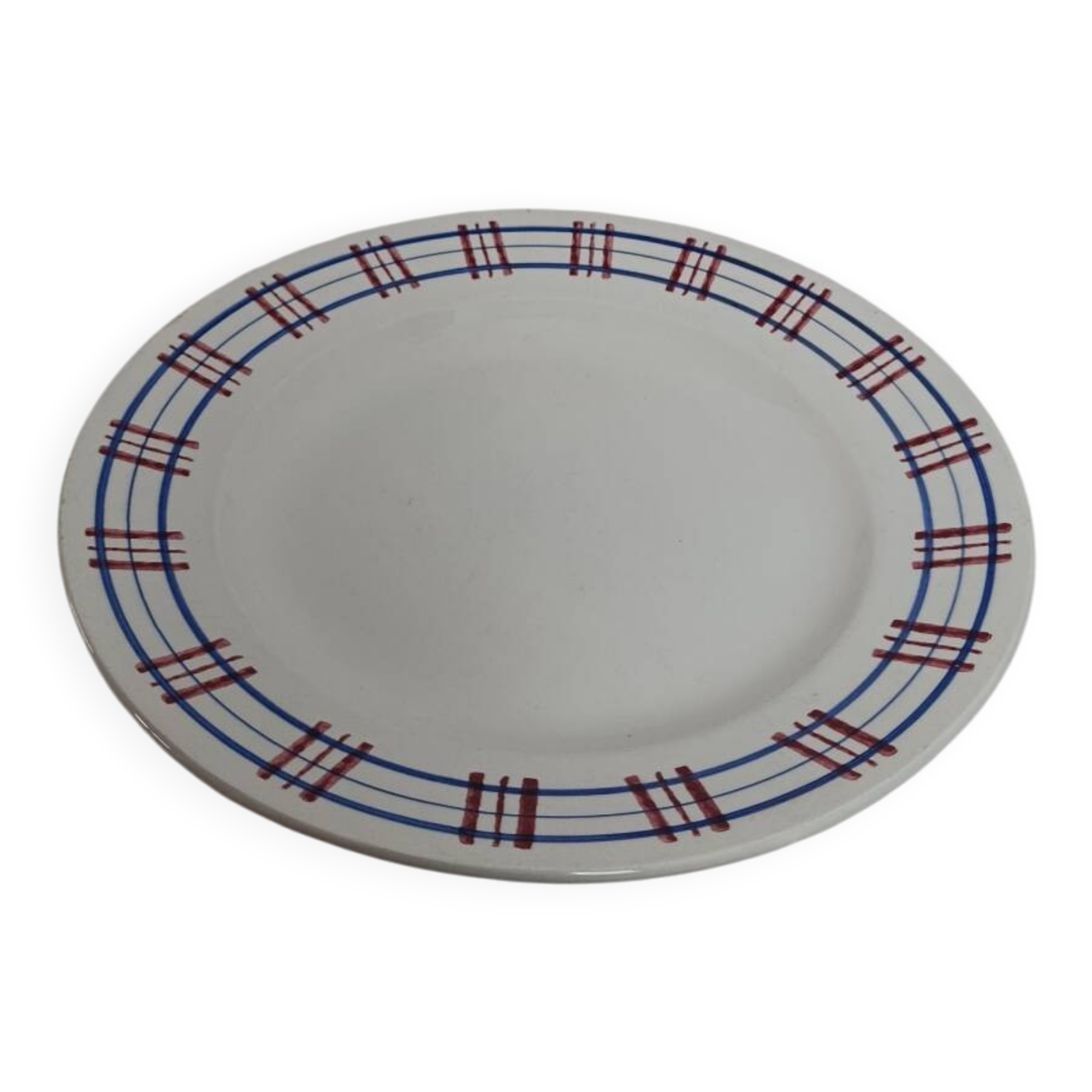 Grand plat rond Sarreguemines Poitou | Selency