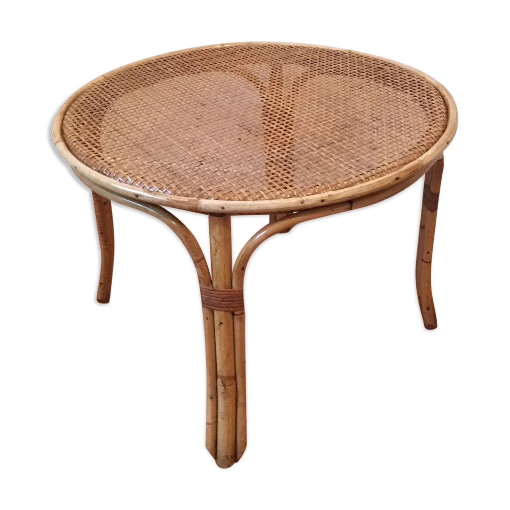 Table basse rotin et cannage | Selency