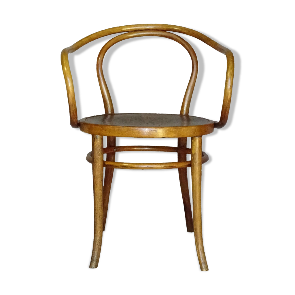 Fauteuil Le Corbusier , B9 par Kohn 1910 assise bois | Selency