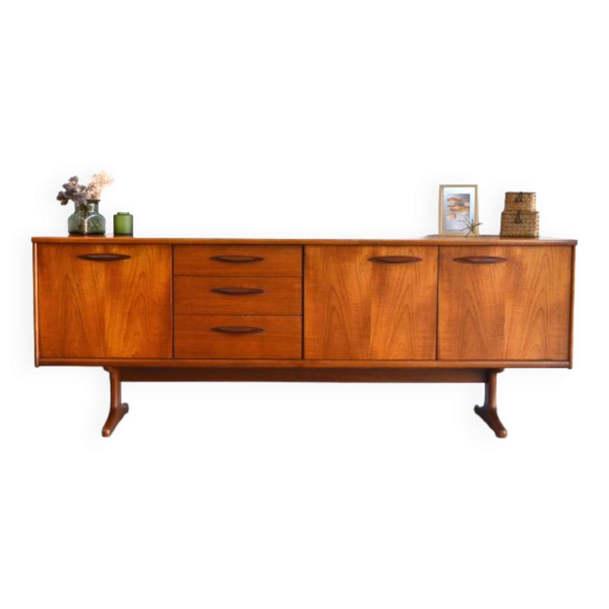 Enfilade en teck par Frank Guille * 213 cm | Selency