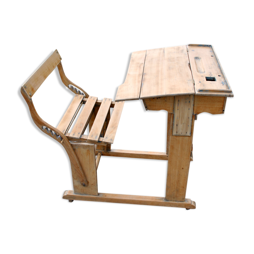 Pupitre Ecolier Ancien 1 Place