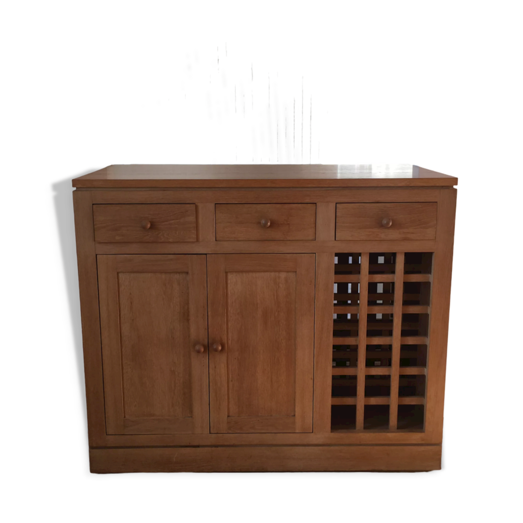 Meuble bar unique bois massif | Selency