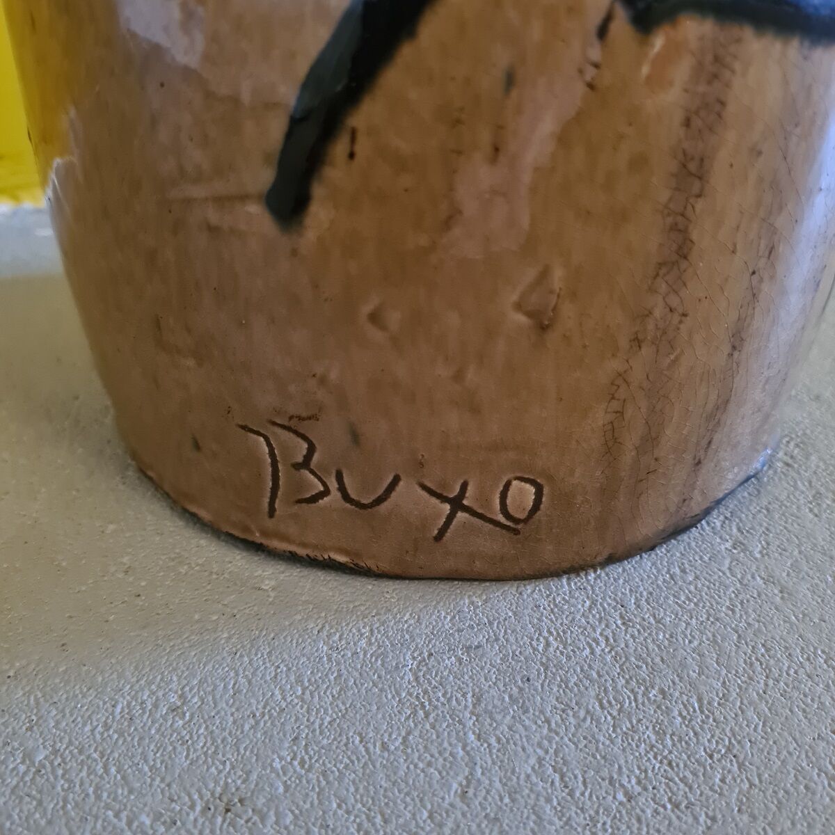 Vase en céramique vintage de Thomas Buxo, des années 1960 | Selency