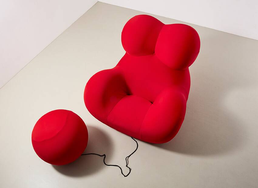 Gaetano Pesce Big Mama Up5 Up6 Lounge Chair Ottoman Pour B7b Italia 1969 Selency