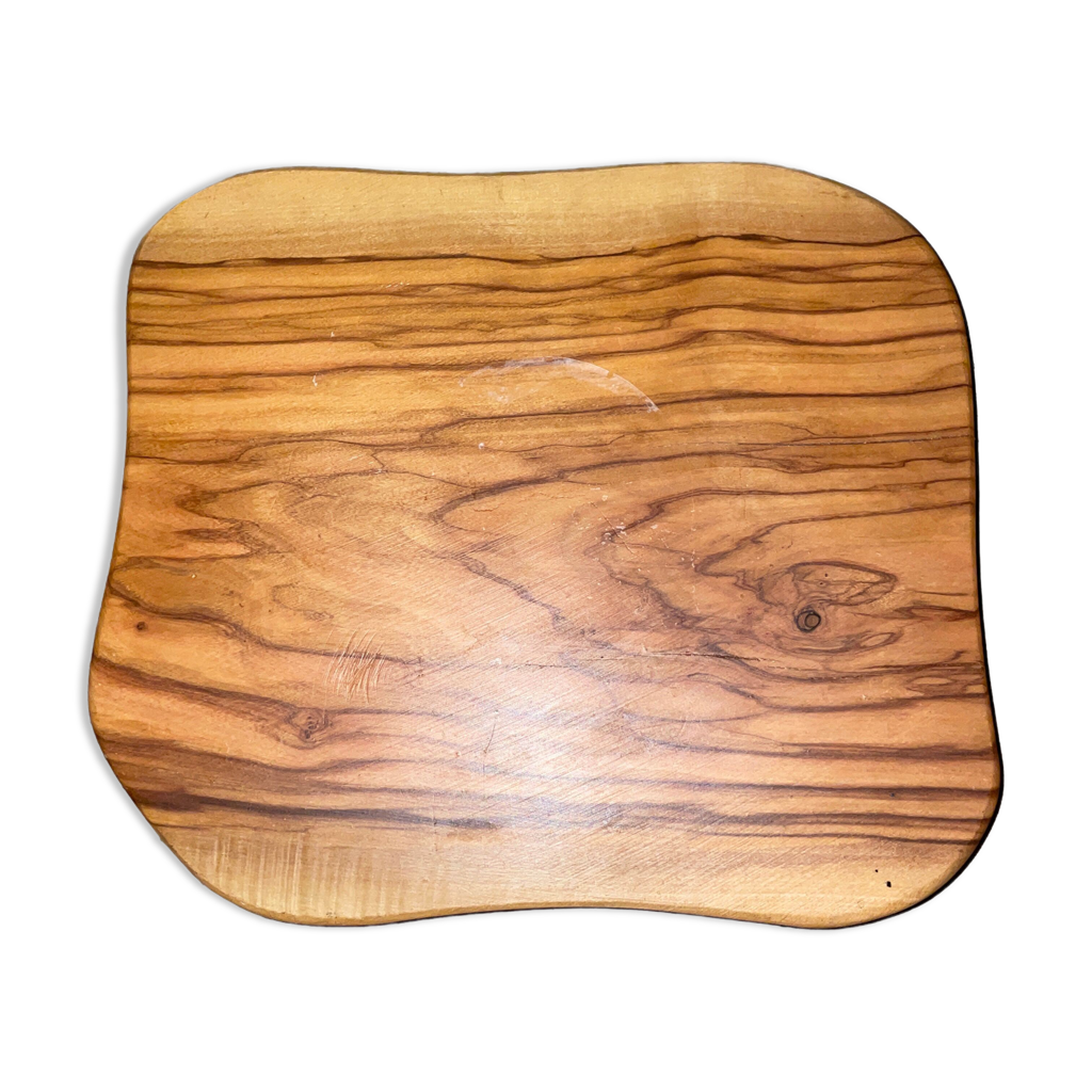 Dessous de plat Jean Paul Bain bois d’Olivier Vallauris | Selency