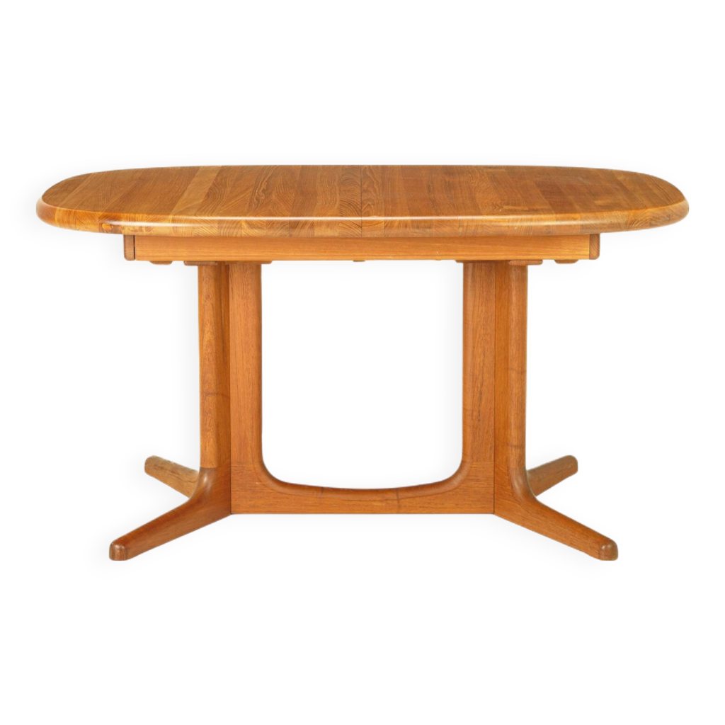 Table à manger extensible en teck massif par Glostrup Mobelfabrik | Selency