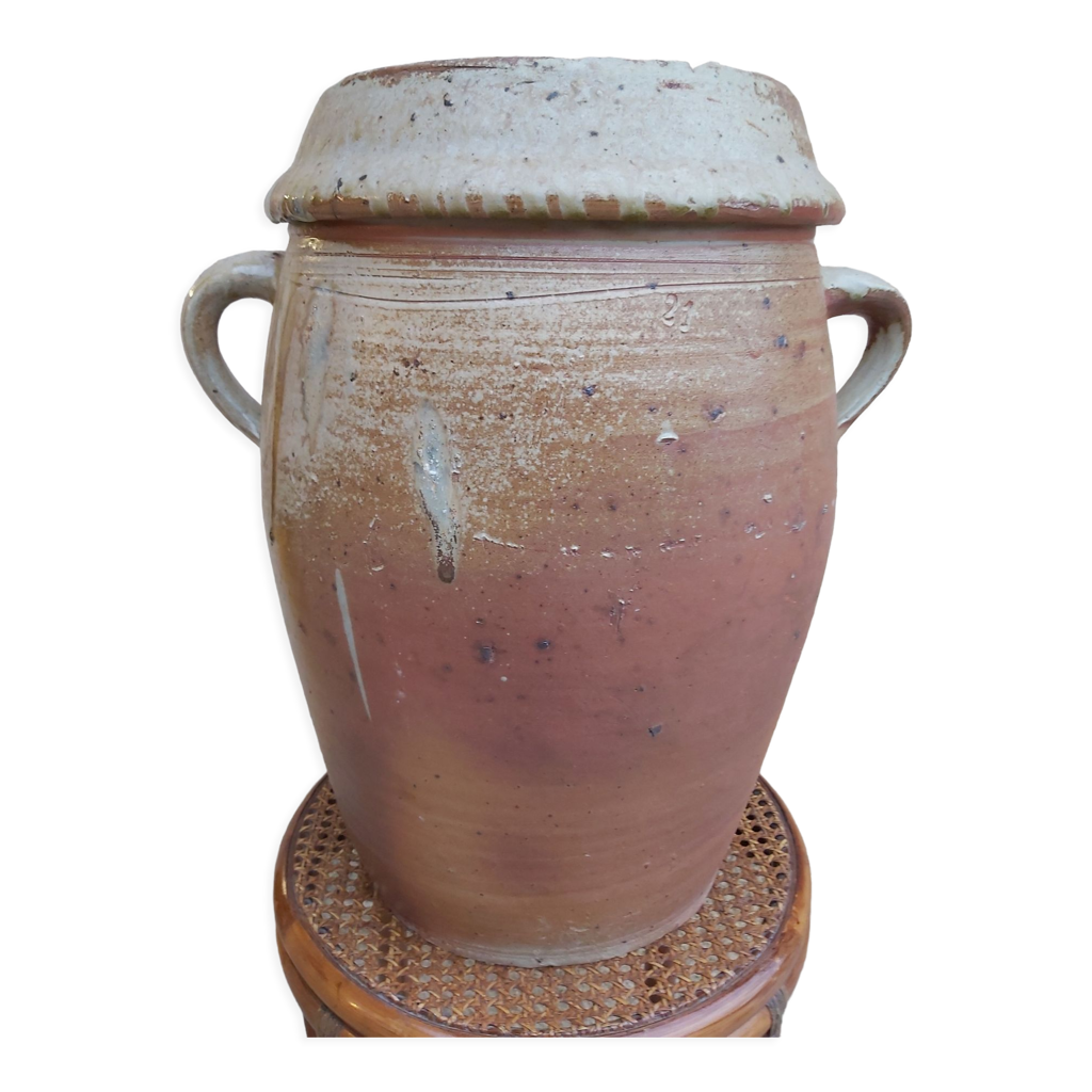 Pot à confit charnier en grès vernissé | Selency