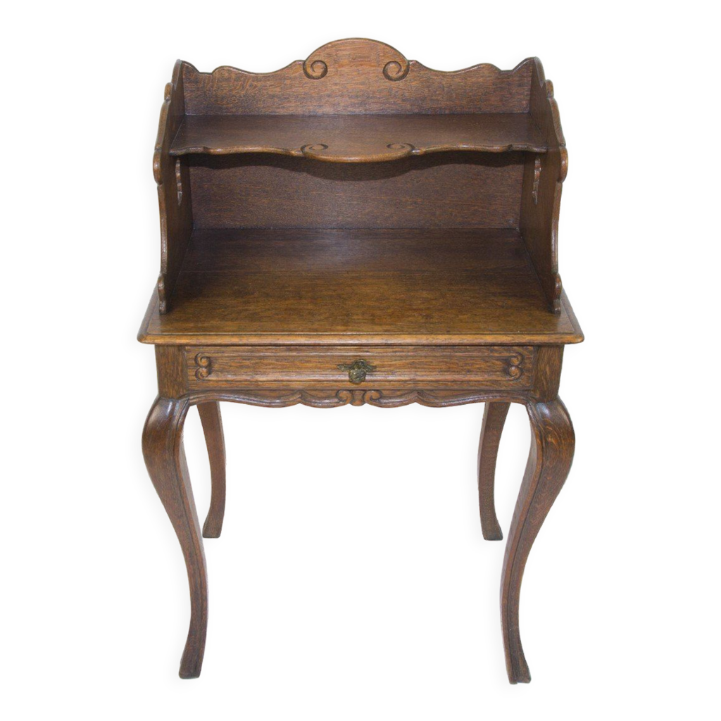 Table de chevet ou table d’appoint en chêne de style rococo, vers les ...