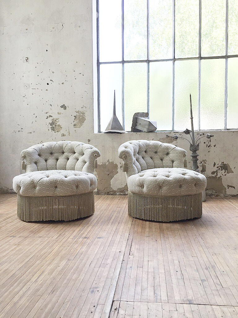 Napoleon III padded toad chair | Selency